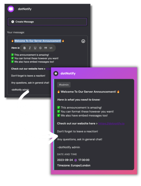 Free Discord Announcement Bot & Simple Management Dashboard